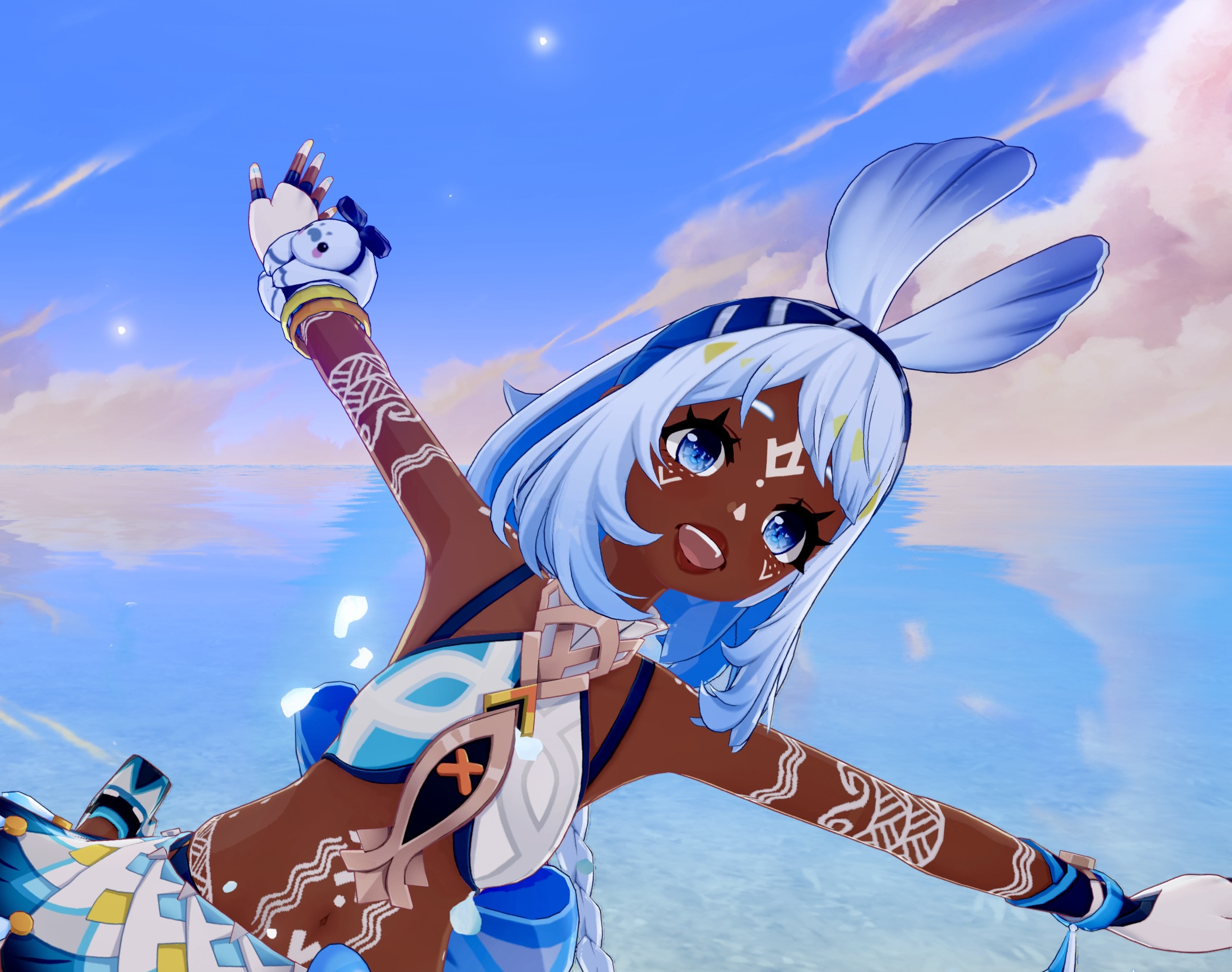 Mualani Blue Advanture ∩^ω^∩ Mod for Genshin Impact | GI Mods