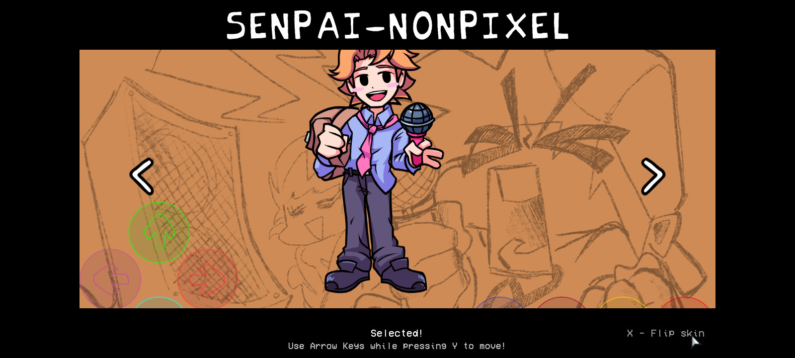 Skin Senpai Mod for Friday Night Funkin' | FNF Mods