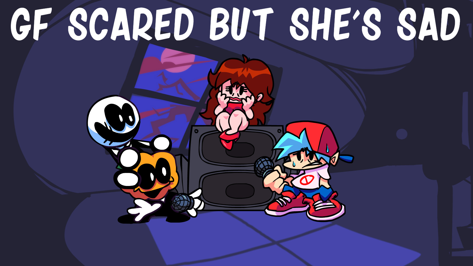 GF Scared But She's Sad Mod for Friday Night Funkin' | FNF Mods