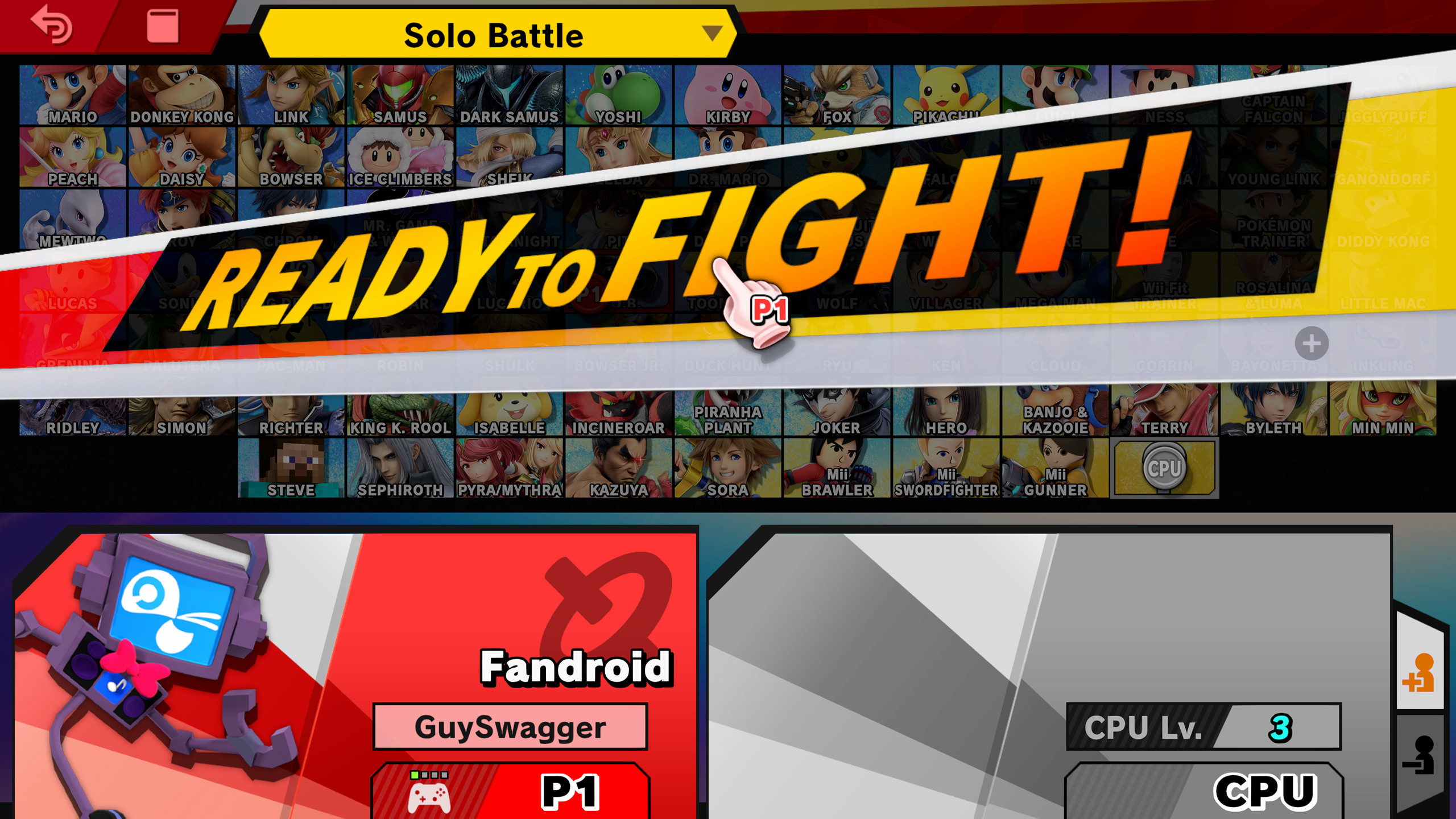 Fandroid Mod for Super Smash Bros. Ultimate | SSBU Mods