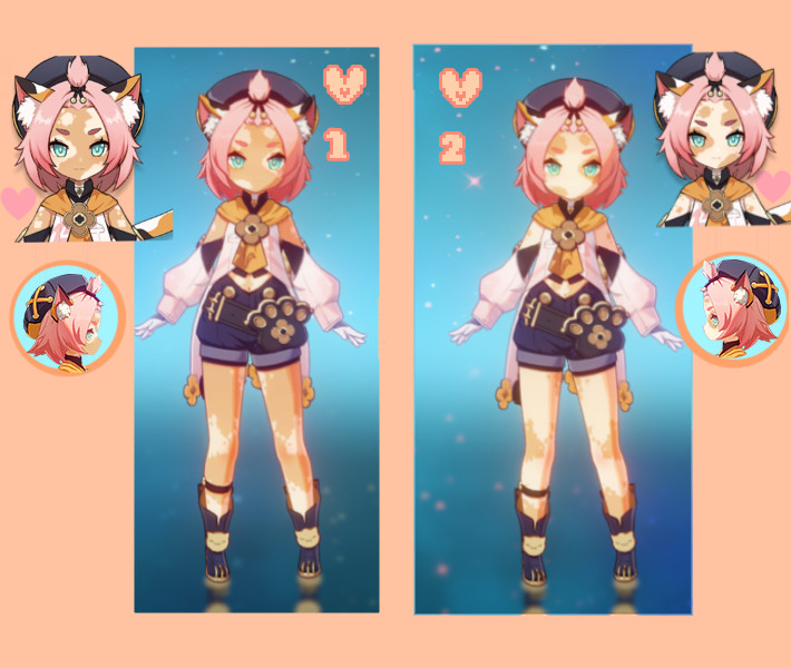 Vitiligo Diona (Small fix v1) Mod for Genshin Impact | GI Mods