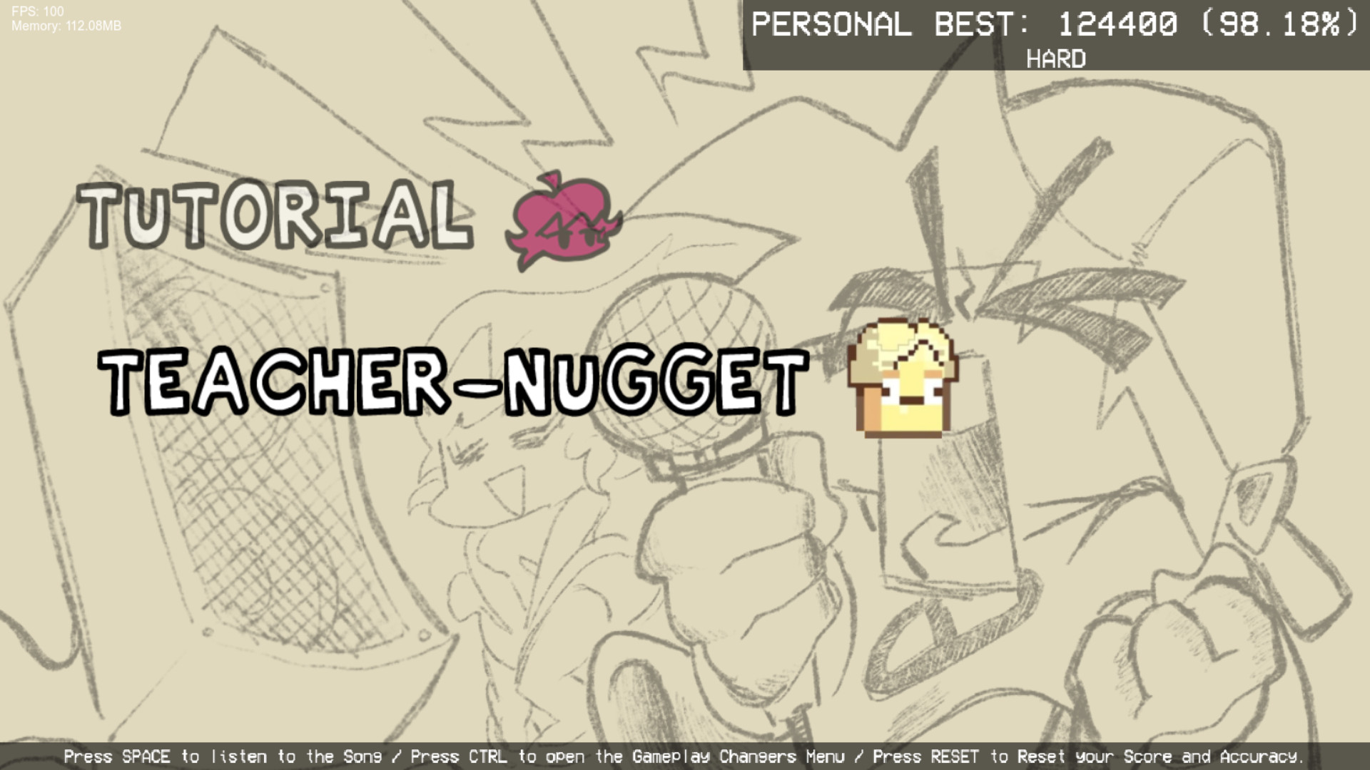 nugget the teacher Mod for Friday Night Funkin' | FNF Mods