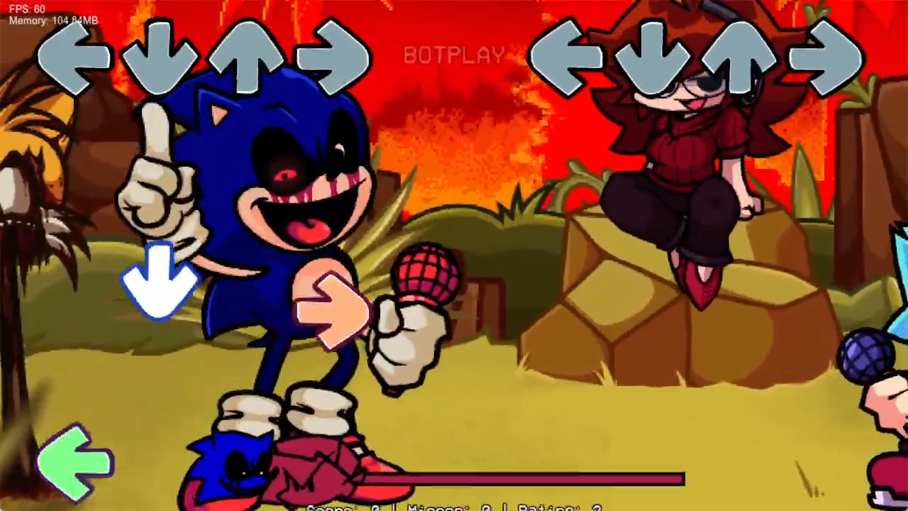 [SENSITIVE CONTENT] Too Generic ~ vs. Sonic.EXE FANCHART Mod for Friday Night Funkin' | FNF Mods