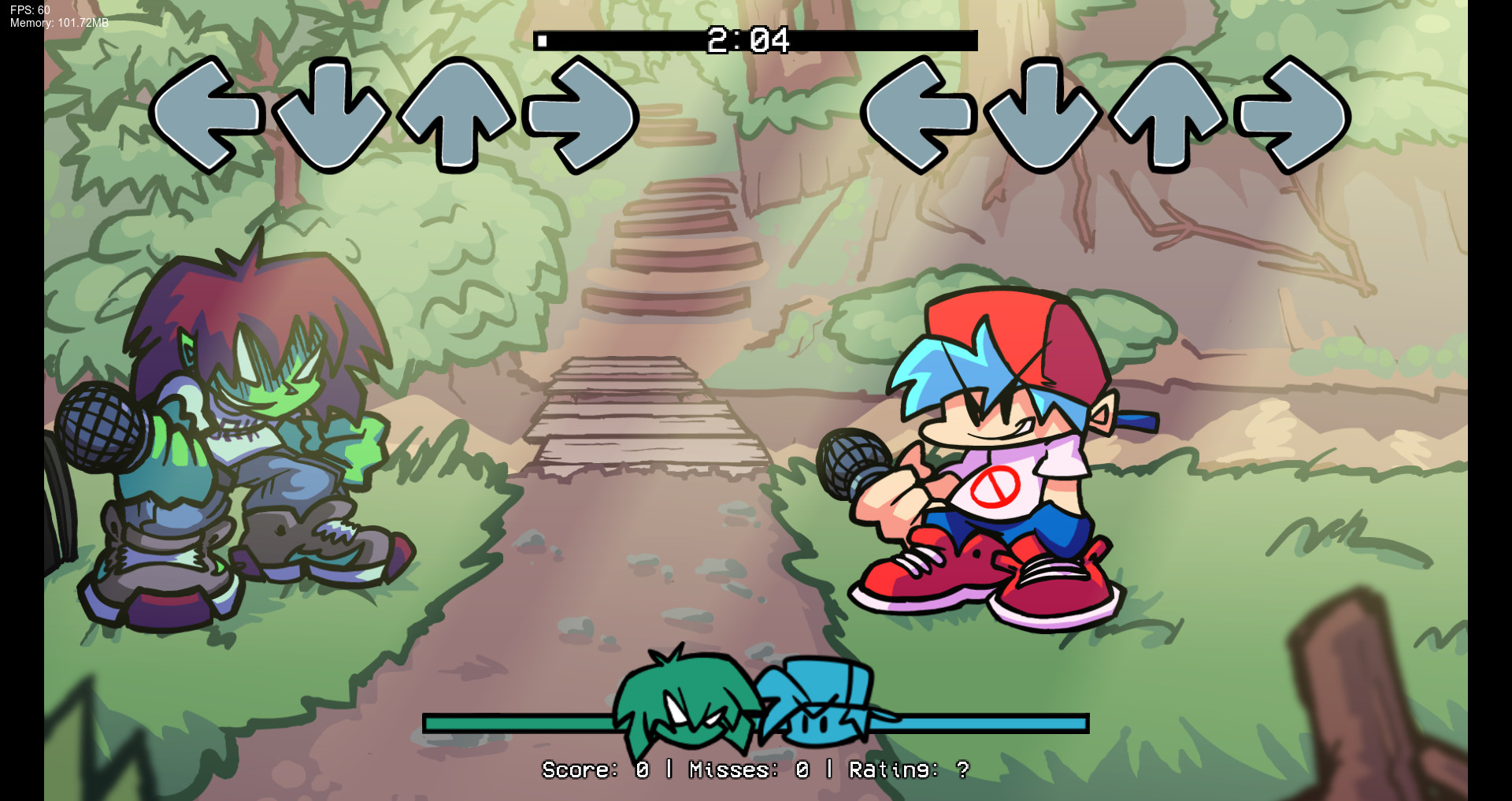Vs green Matr4Zz znb oneshot Mod for Friday Night Funkin' | FNF Mods