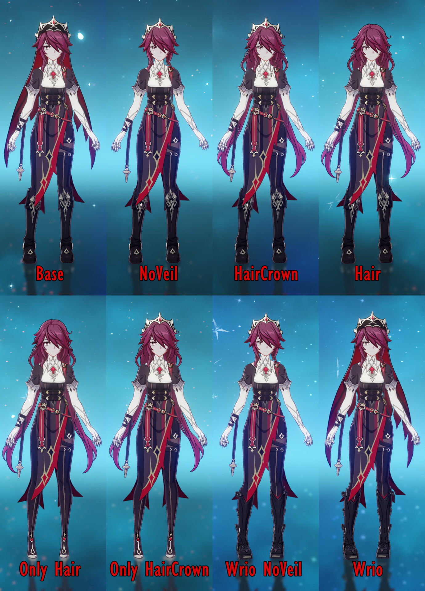 Rain_9's Rosaria Redesign w/ Toggles Mod for Genshin Impact | GI Mods