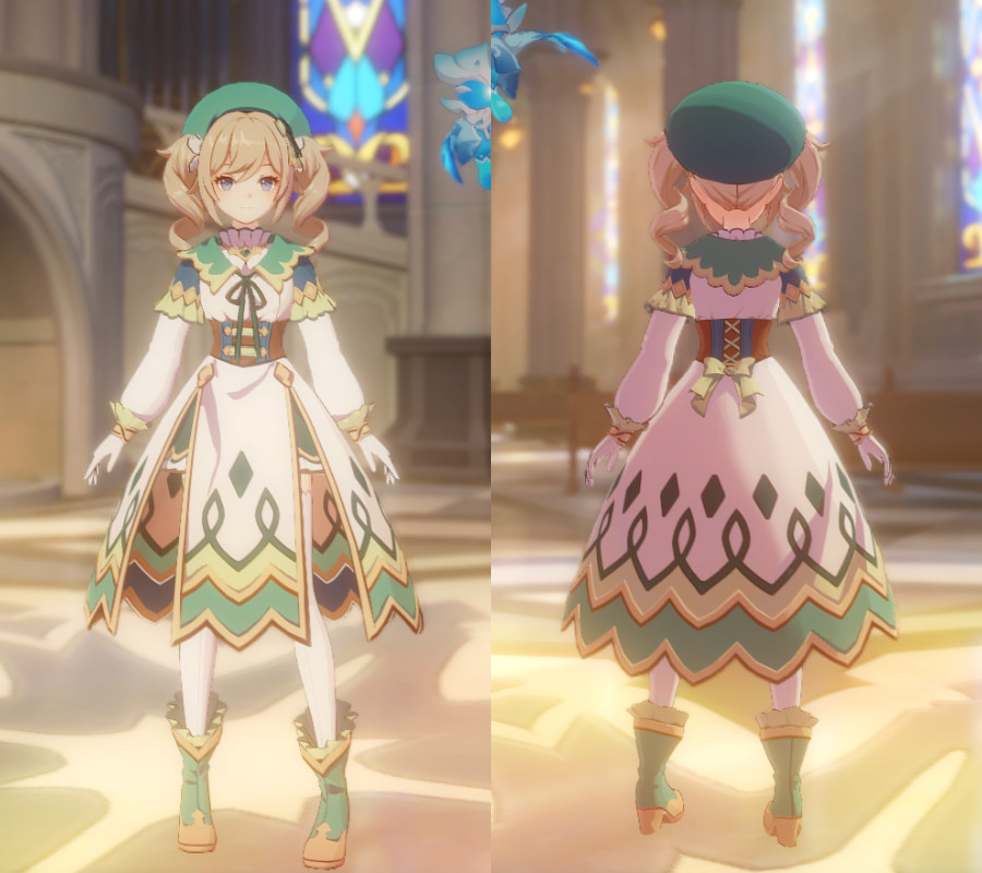 Barbara Saint Jade Healer Outfit Mod Mod for Genshin Impact | GI Mods