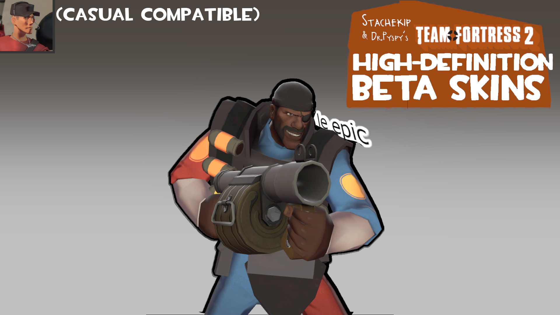 High-Definition Beta Player Skins (Casual Port) Mod for Team Fortress 2 ...