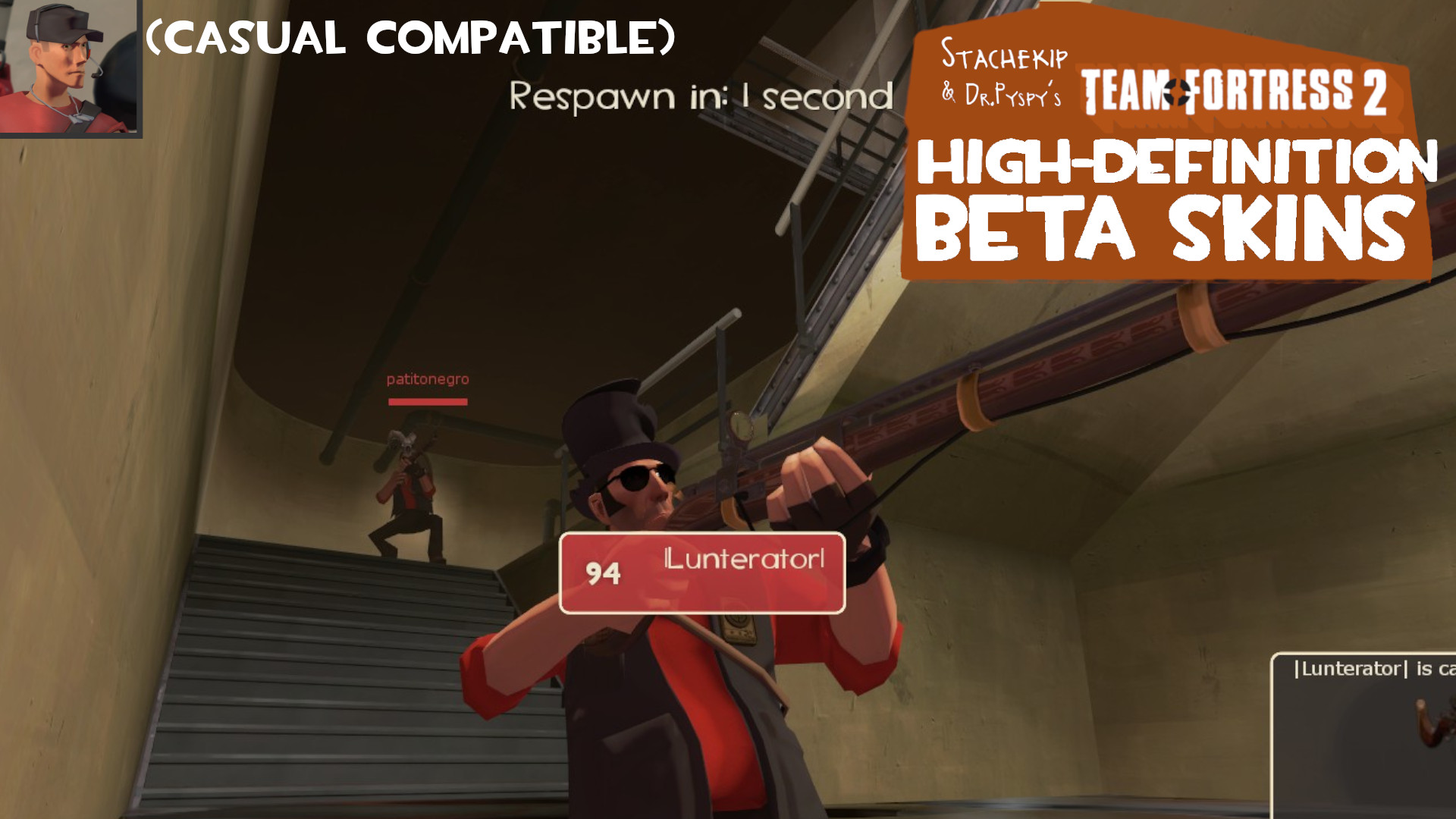 High-Definition Beta Player Skins (Casual Port) Mod for Team Fortress 2 ...