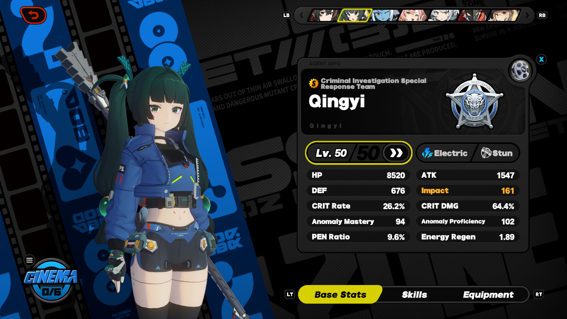 Qingyi Drip Mod - PUBSEC Blue Mod for Zenless Zone Zero | ZZZ Mods