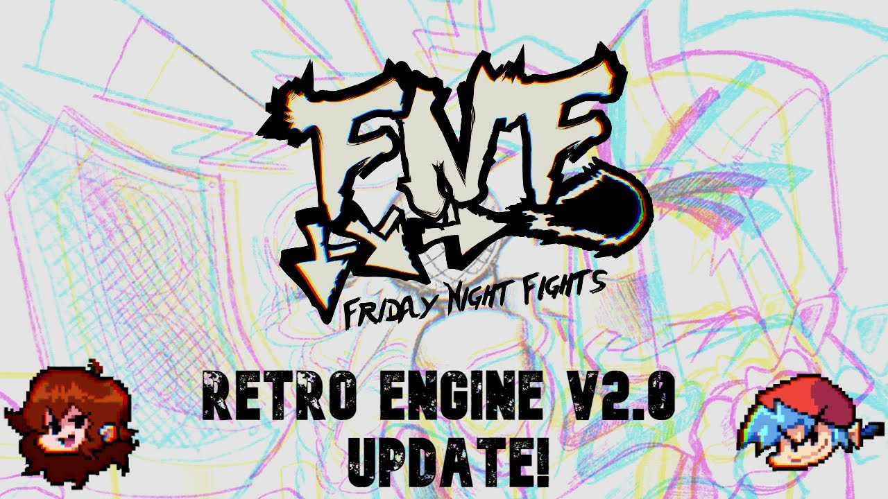 Retro Engine V2.0 Gustom Menus Mod for Friday Night Funkin' | FNF Mods