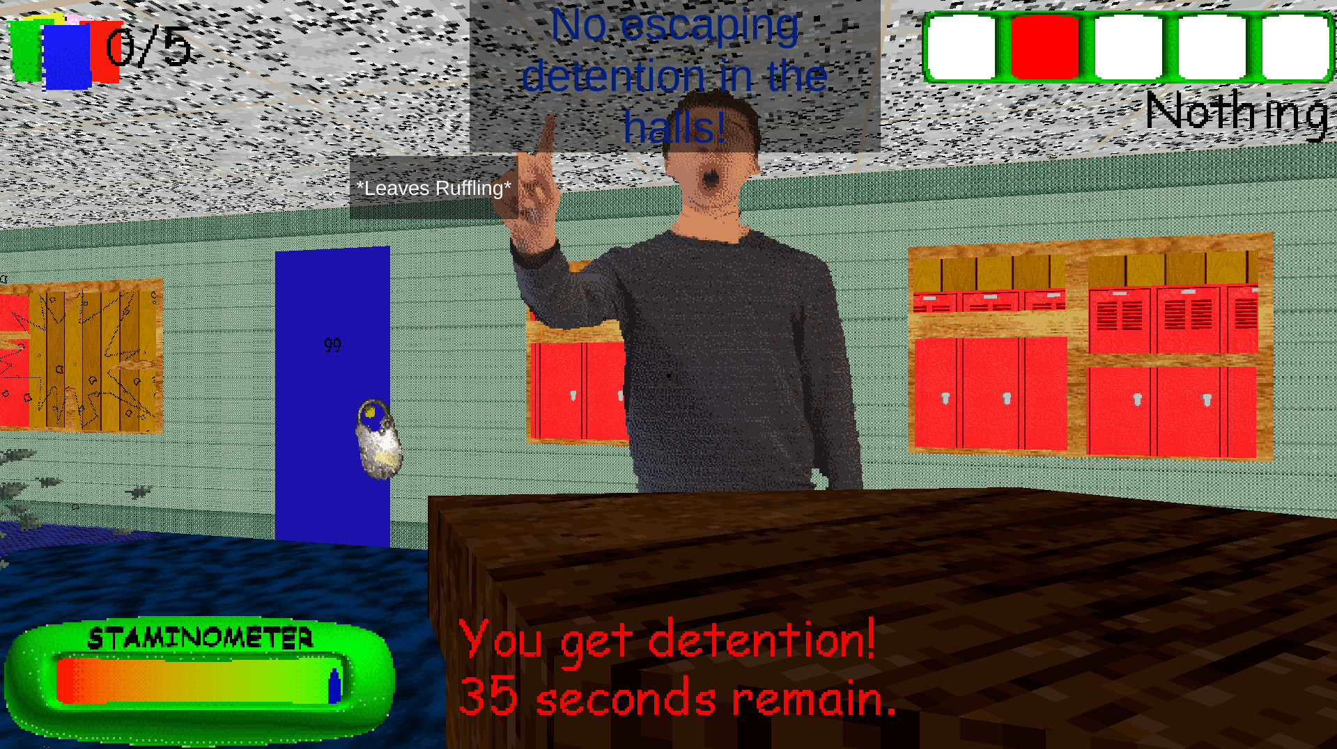 Moved Detention Text (0.7.x) Mod for Baldi's Basics | Baldi Mods