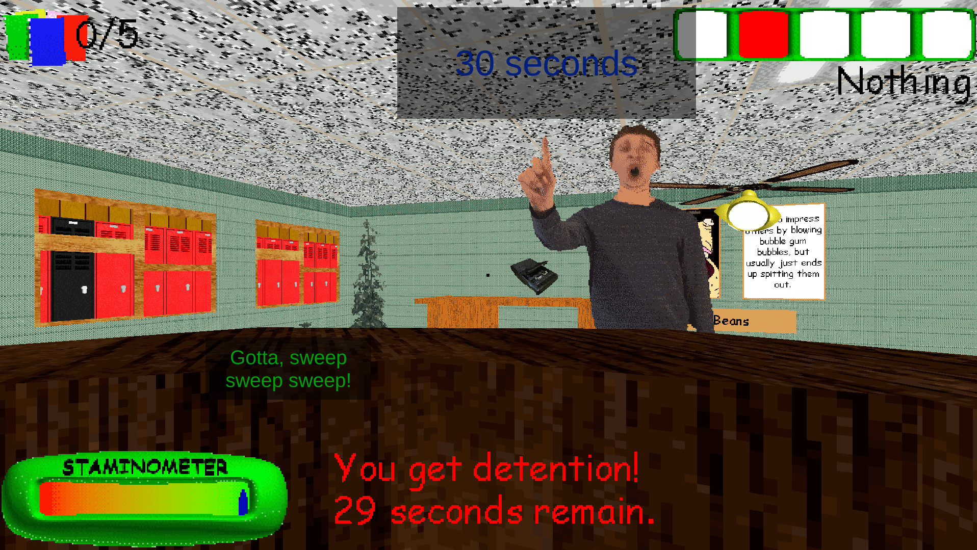 Moved Detention Text (0.7.x) Mod for Baldi's Basics | Baldi Mods