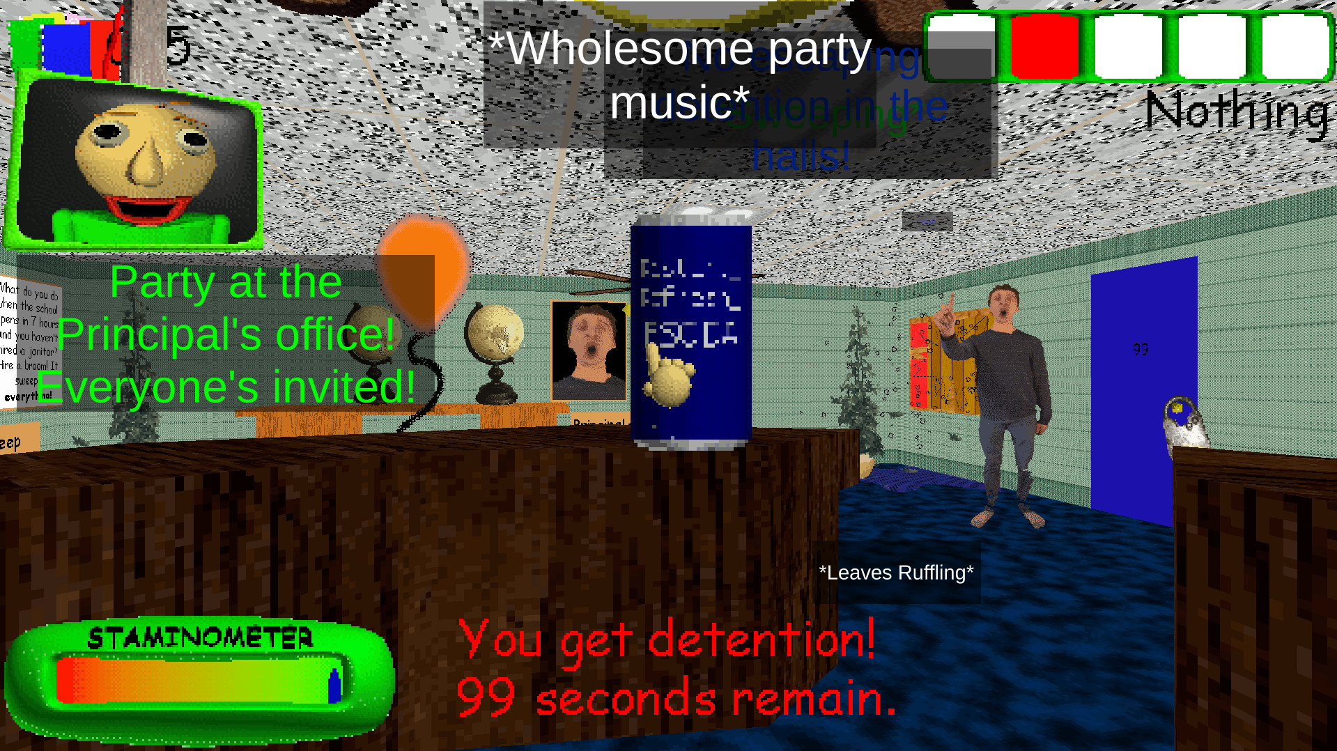 Moved Detention Text (0.7.x) Mod for Baldi's Basics | Baldi Mods