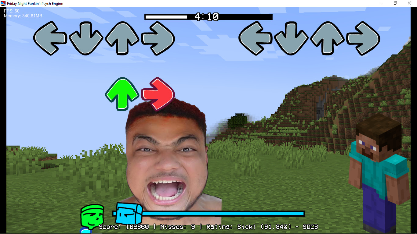 I AM STEVE (Silly Billy Cover Shitpost) Mod for Friday Night Funkin ...