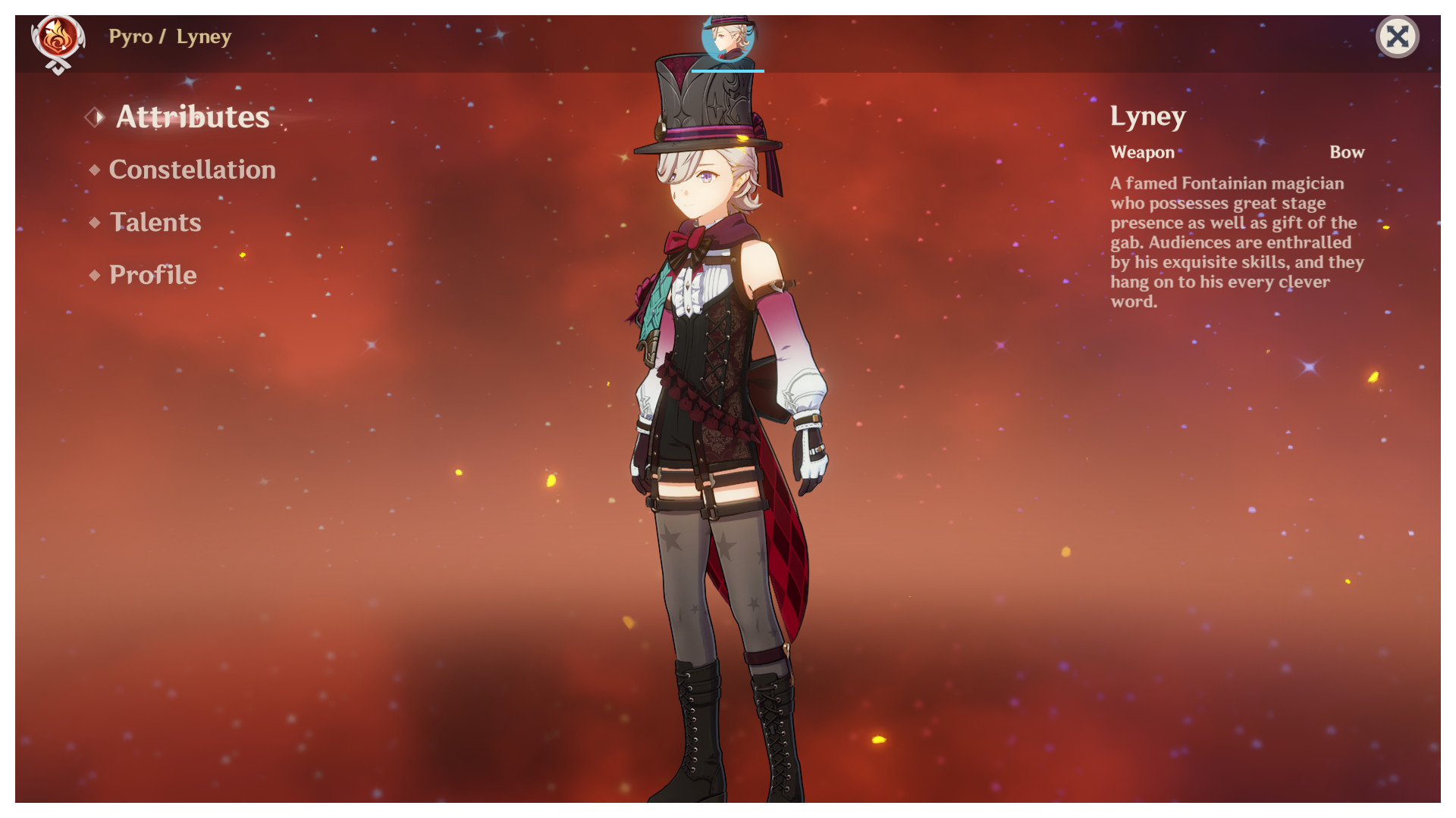 Spellcaster of Illusions Lyney Mod for Genshin Impact | GI Mods