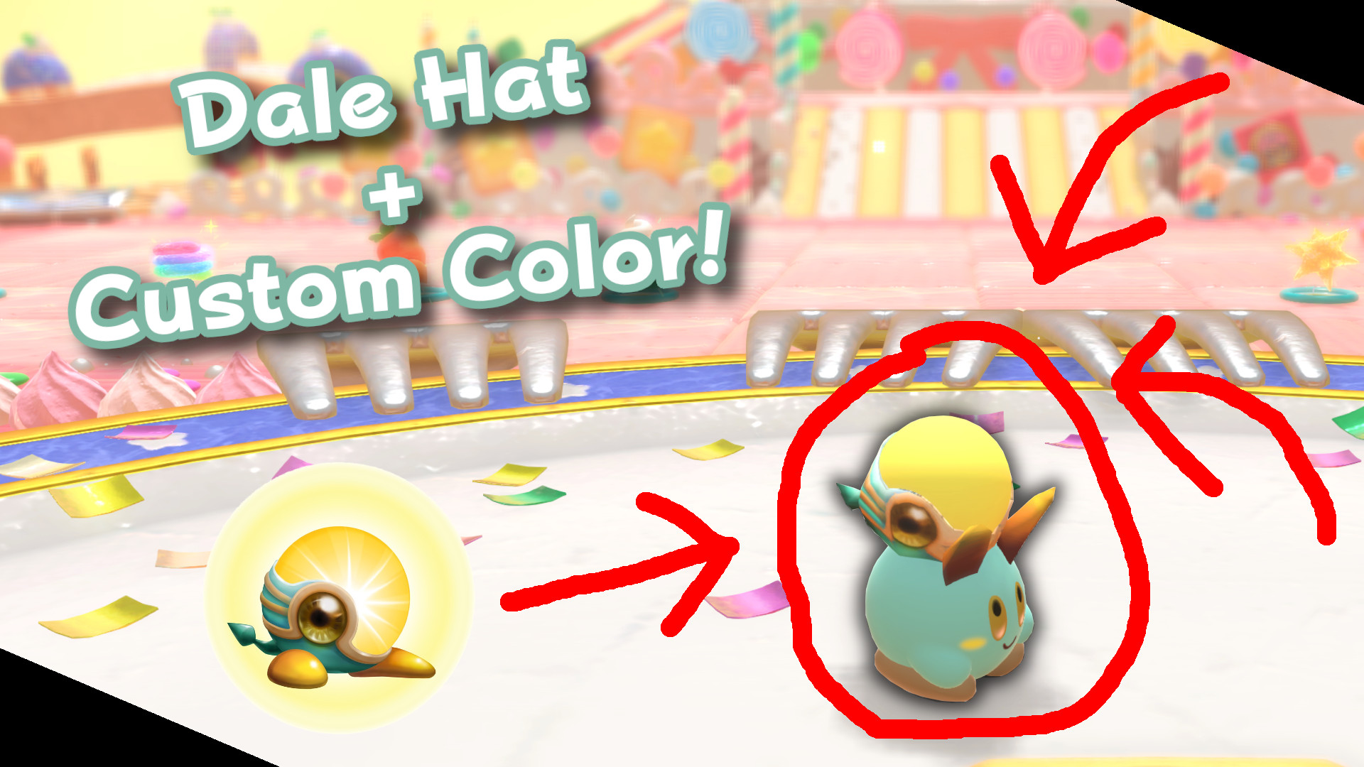 Dale Hat + Custom Color Mod for Kirby's Dream Buffet | KDB Mods