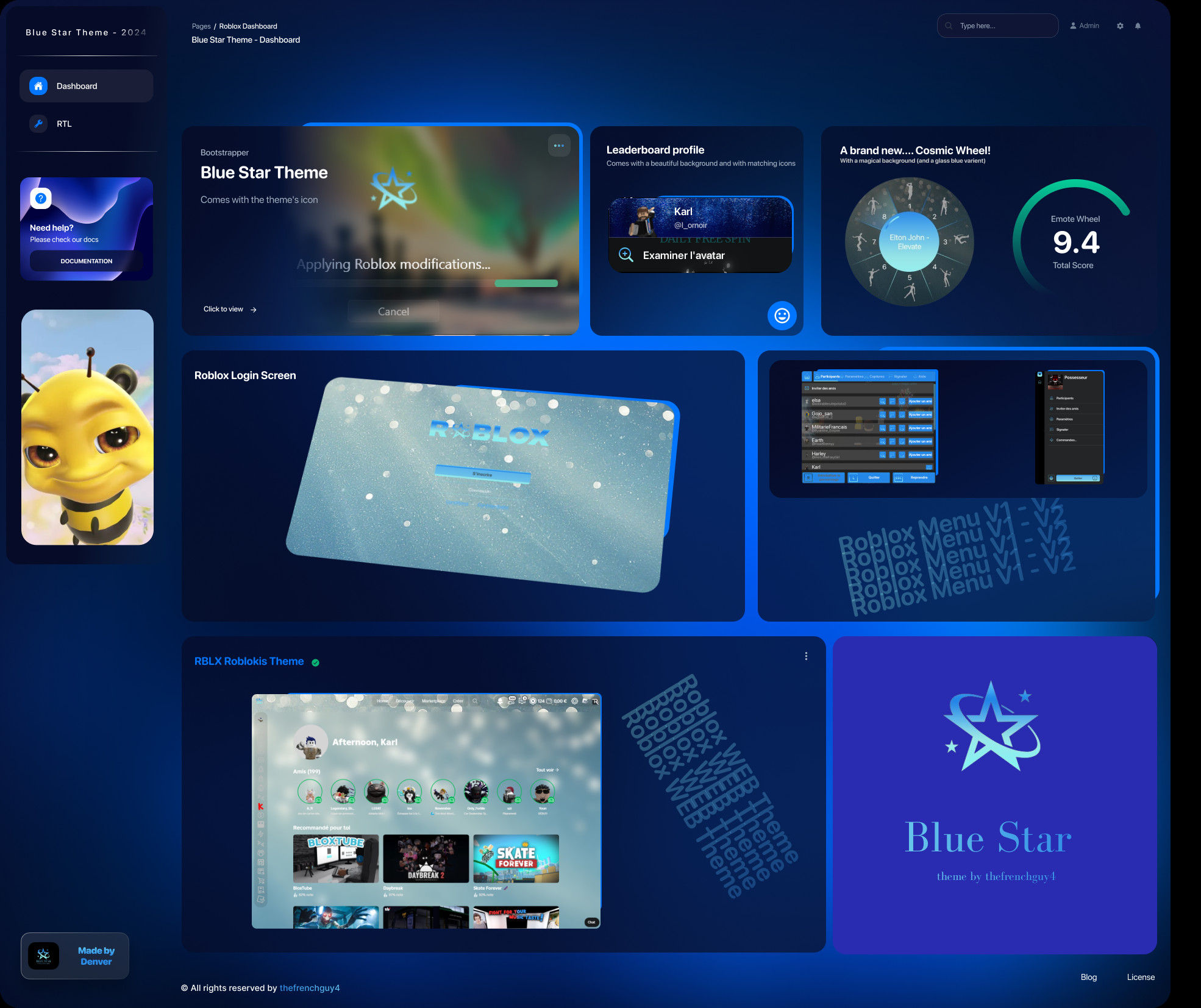 Blue Star Theme Mod for Roblox | RBLX Mods