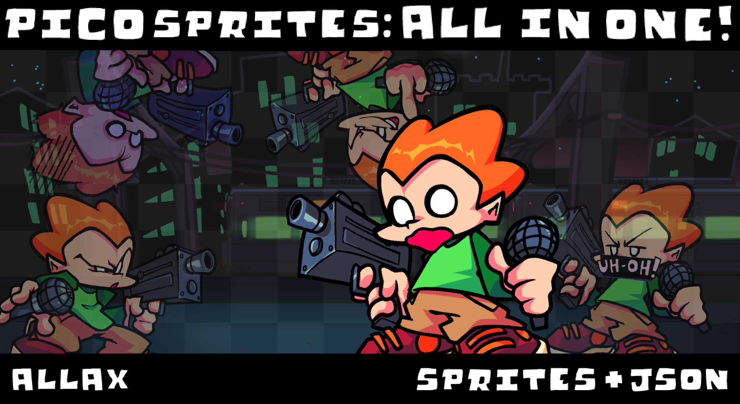 Pico All-in-One Sprites (Psych Engine) Mod for Friday Night Funkin ...