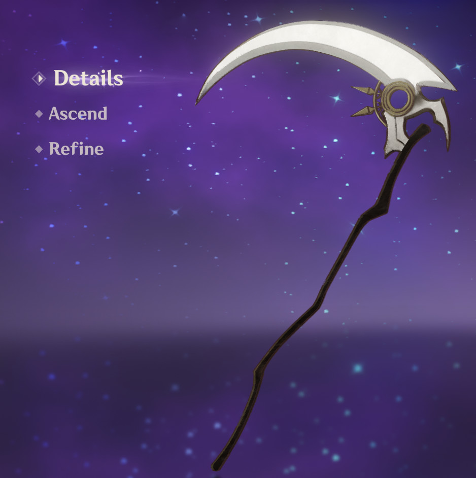 Calliope Mori's Scythe "Ricky" Mod for Genshin Impact | GI Mods