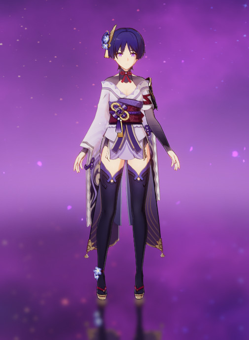 Raiden Shogun with Wanderer hair Mod for Genshin Impact | GI Mods