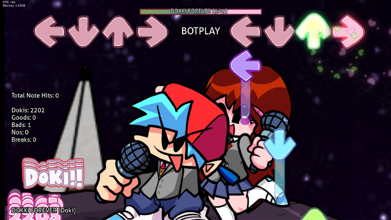 DOKKI FOREVER - SECRET EXIT DOKI COVER Mod for Friday Night Funkin ...