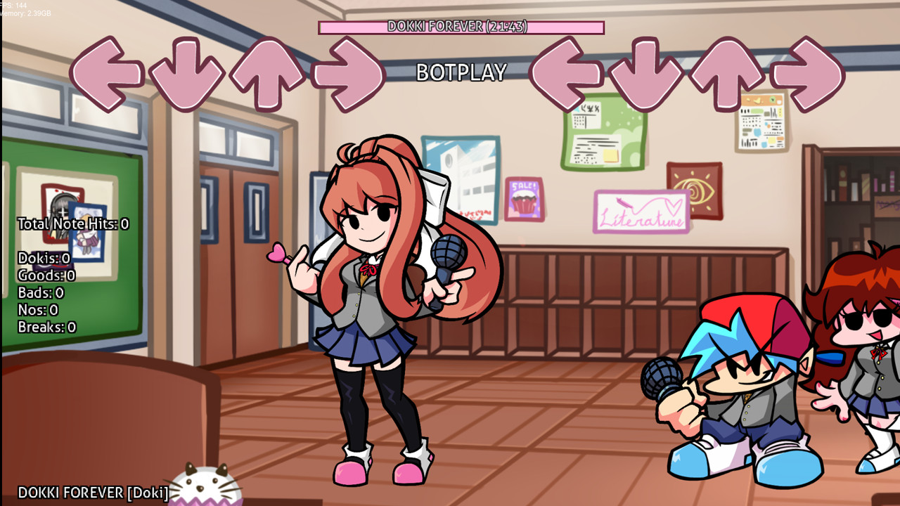 DOKKI FOREVER - SECRET EXIT DOKI COVER Mod for Friday Night Funkin ...