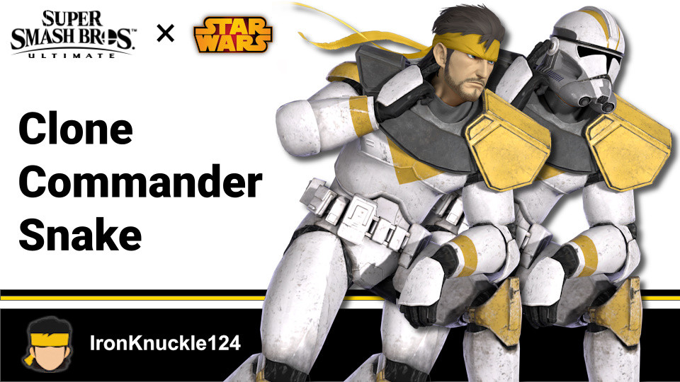 Clone Commander Snake Mod for Super Smash Bros. Ultimate | SSBU Mods
