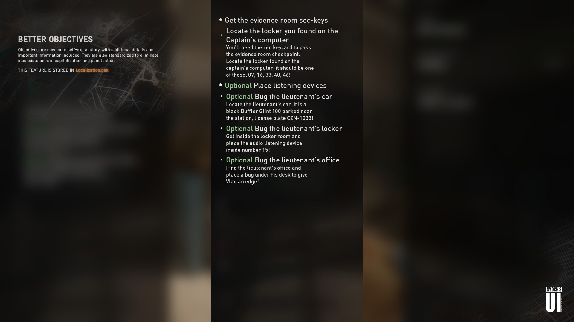 sydch's UI Mod for PAYDAY 3 | PAYDAY 3 Mods