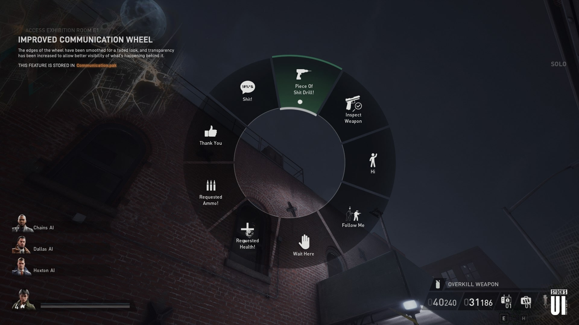 sydch's UI Mod for PAYDAY 3 | PAYDAY 3 Mods