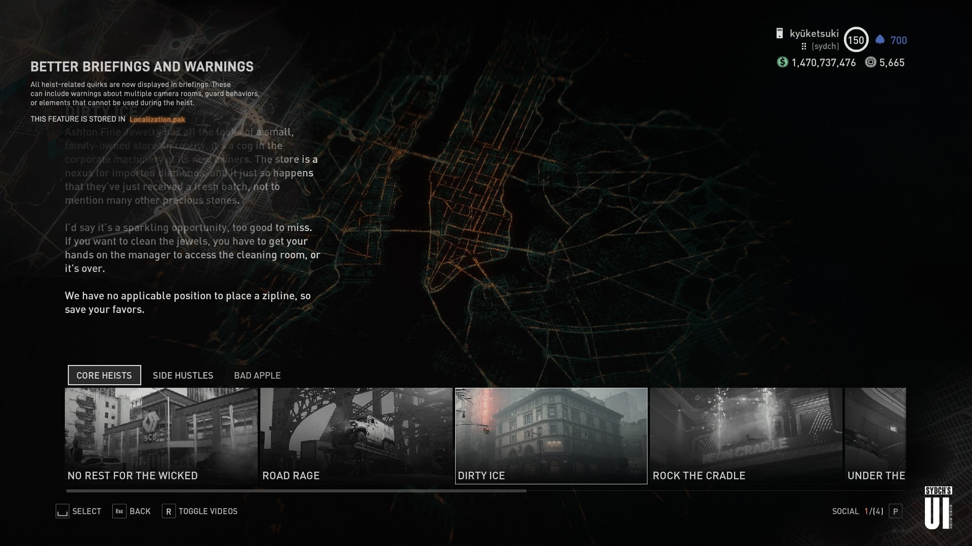 sydch's UI Mod for PAYDAY 3 | PAYDAY 3 Mods