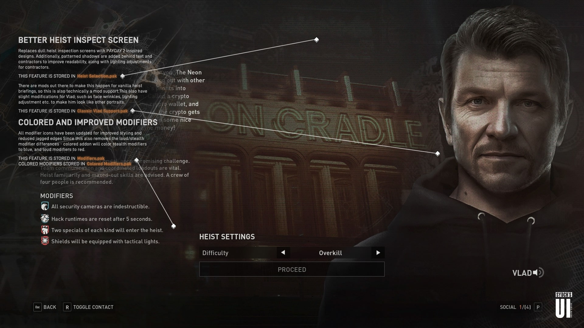 sydch's UI Mod for PAYDAY 3 | PAYDAY 3 Mods
