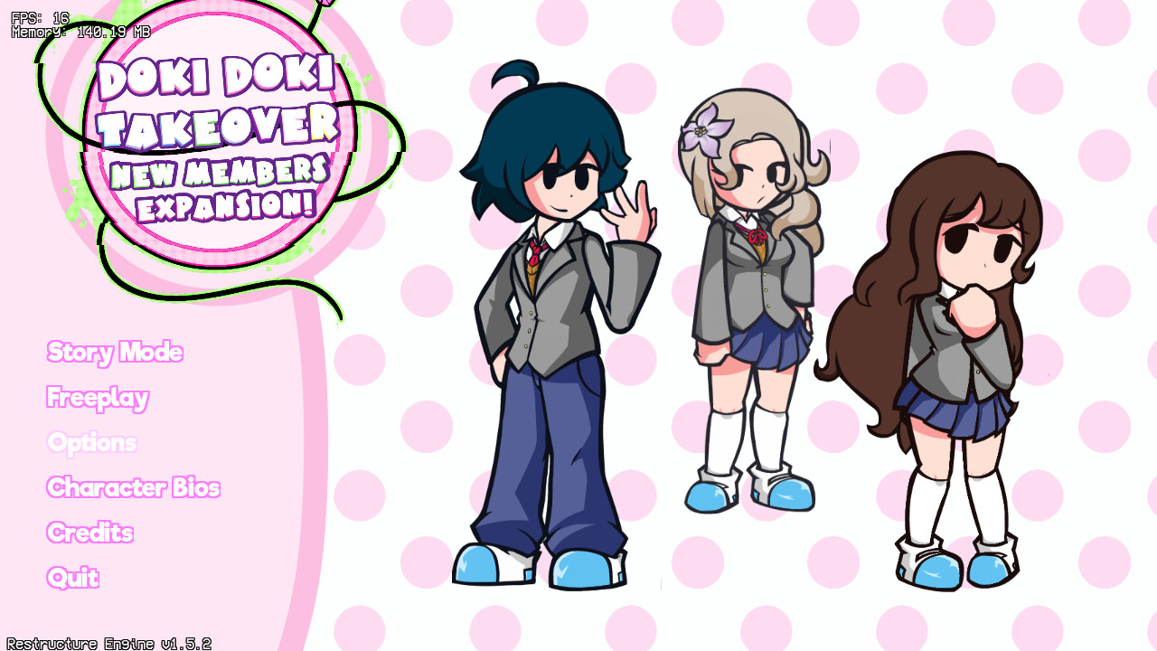 Doki Doki: New Members Expansion! Mod for Friday Night Funkin' | FNF Mods