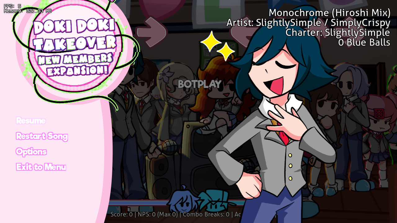 Doki Doki: New Members Expansion! Mod for Friday Night Funkin' | FNF Mods