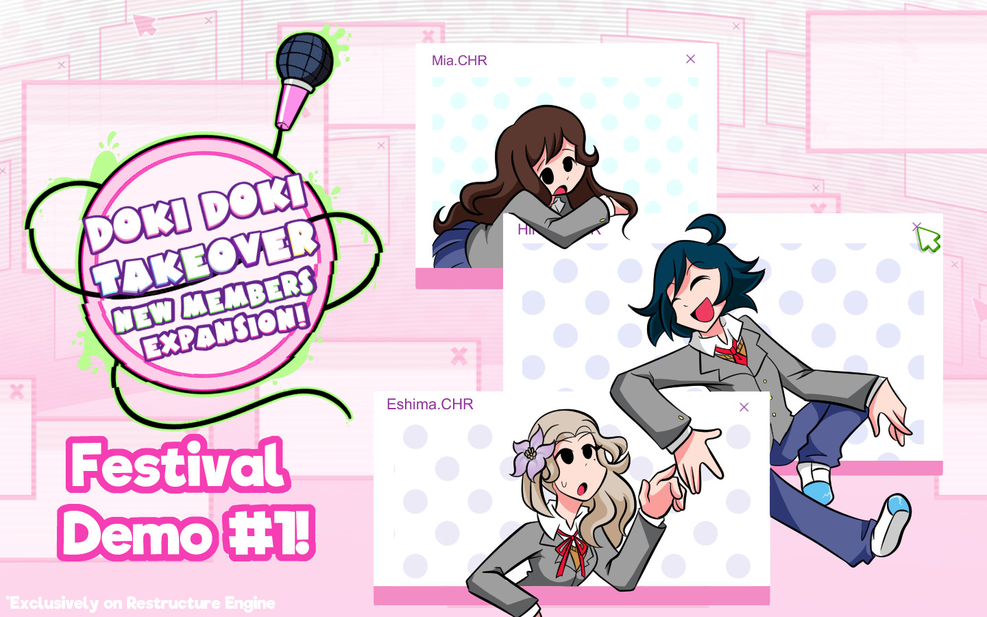 Doki Doki: New Members Expansion! Mod for Friday Night Funkin' | FNF Mods