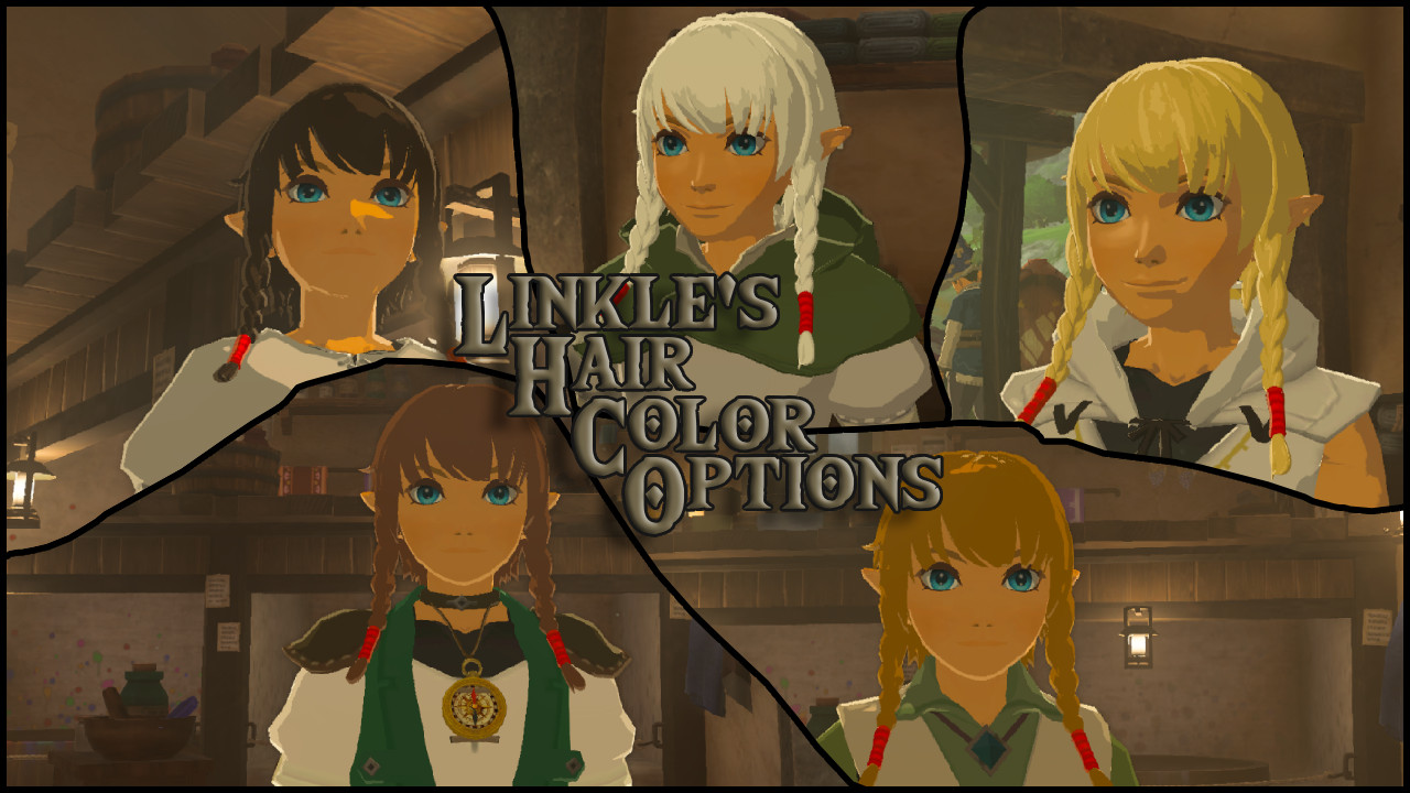 Linkle's Hair Color Options Mod for The Legend of Zelda: Tears of the ...
