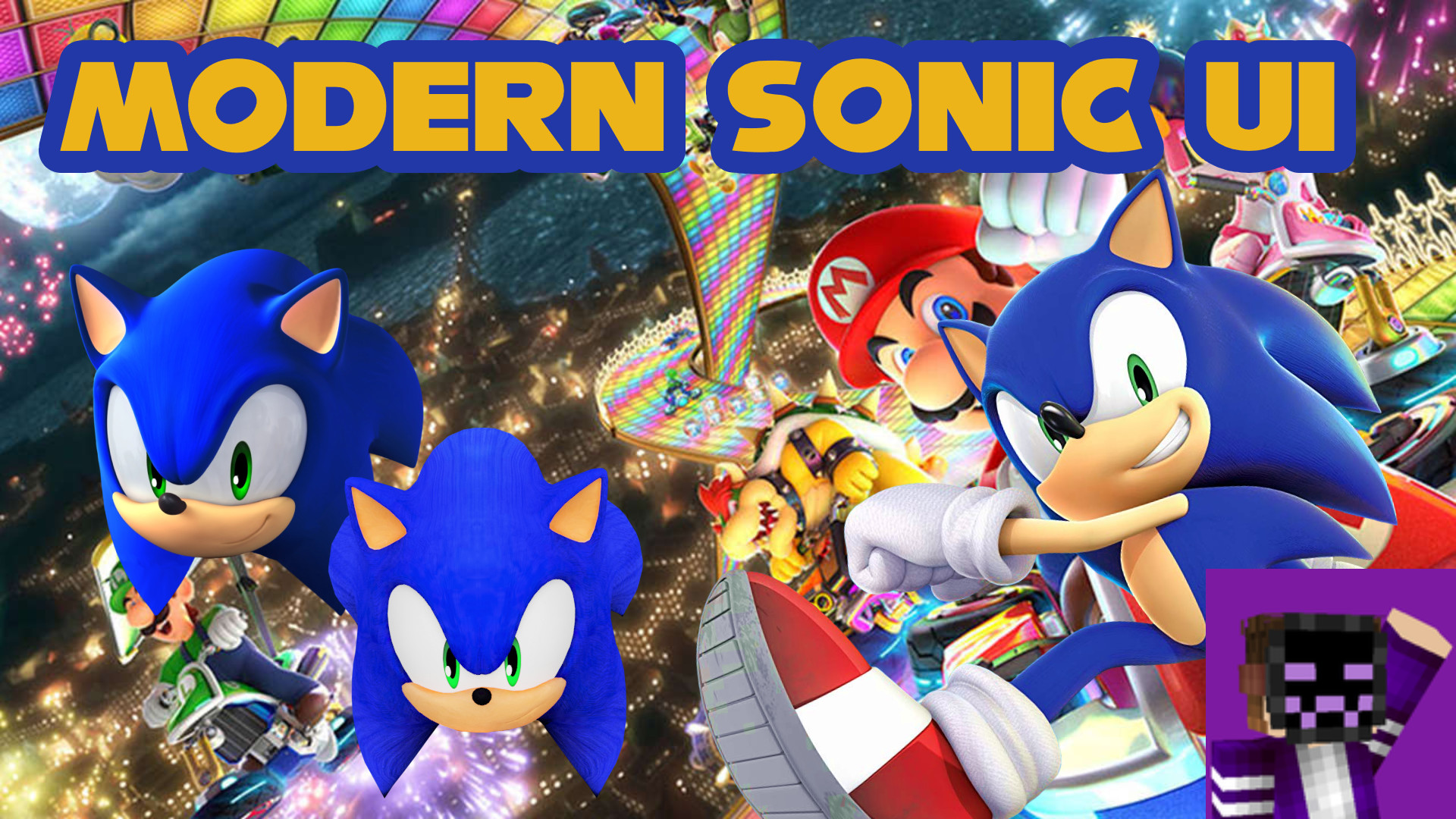 Modern Sonic UI Mod for Mario Kart 8 Deluxe | MK8D Mods