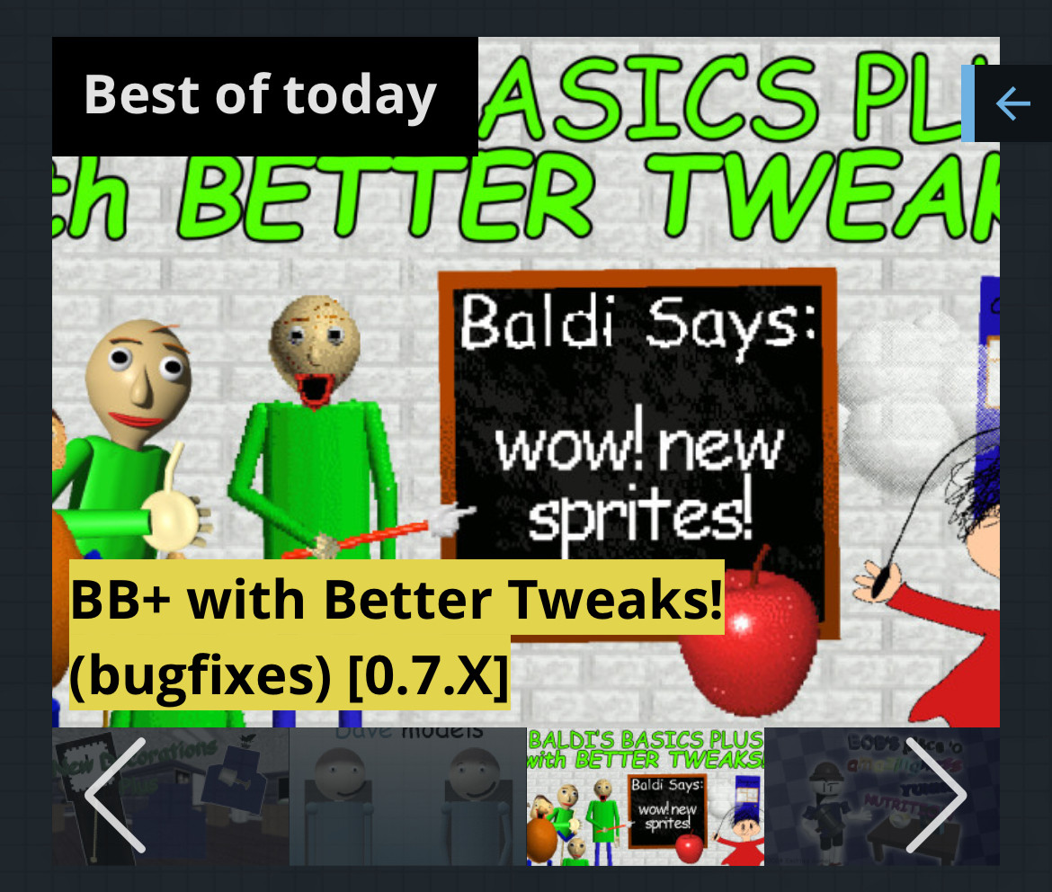 BB+ with Better Tweaks! (bugfixes) [0.7.X] Mod for Baldi's Basics ...
