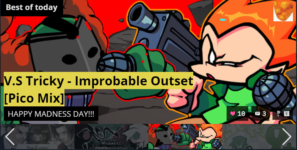 V.S Tricky - Improbable Outset [Pico Mix] Mod for Friday Night Funkin ...