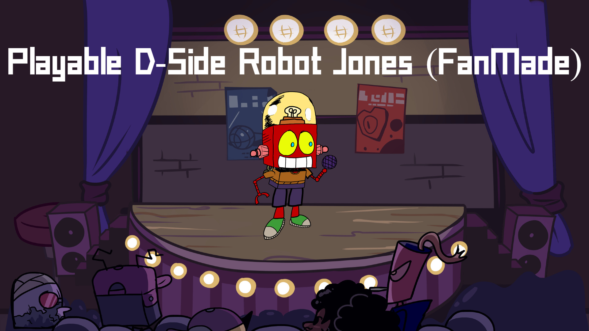Playable D-Side Robot Jones (FanMade) + FLA Mod for Friday Night Funkin ...