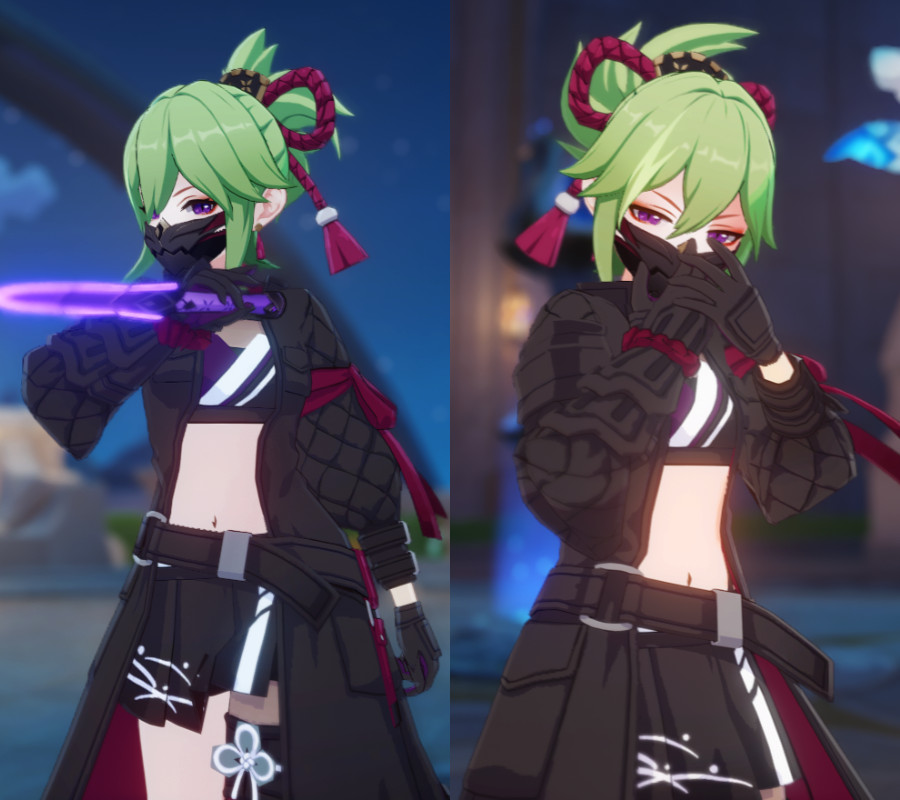 Shinobu Black General Zen Outfit Mod Mod for Genshin Impact | GI Mods