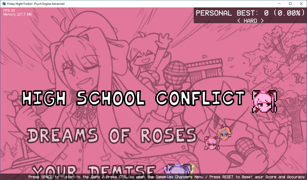 Monika full week! Psych Engine port Beta Mod for Friday Night Funkin' | FNF Mods