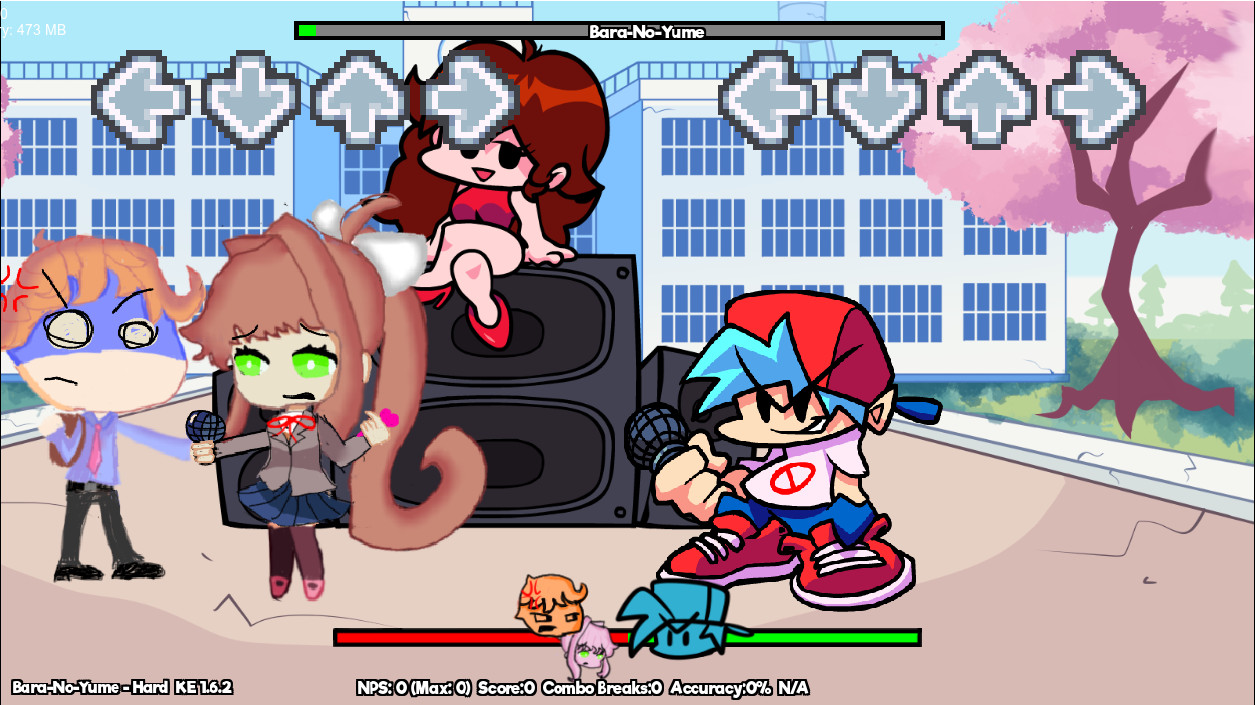 Chibi Monika Rebooted! V2 Mod for Friday Night Funkin' | FNF Mods