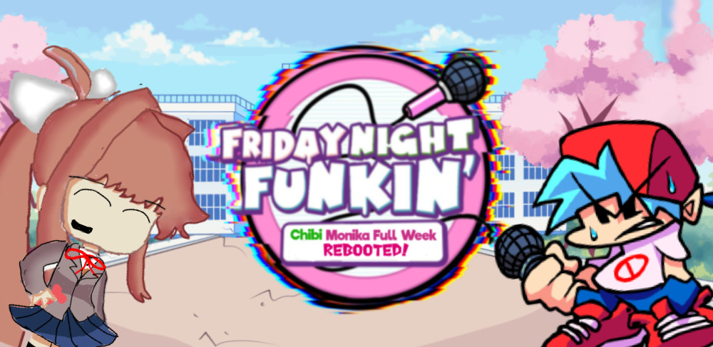 Chibi Monika Rebooted! V2 Mod for Friday Night Funkin' | FNF Mods
