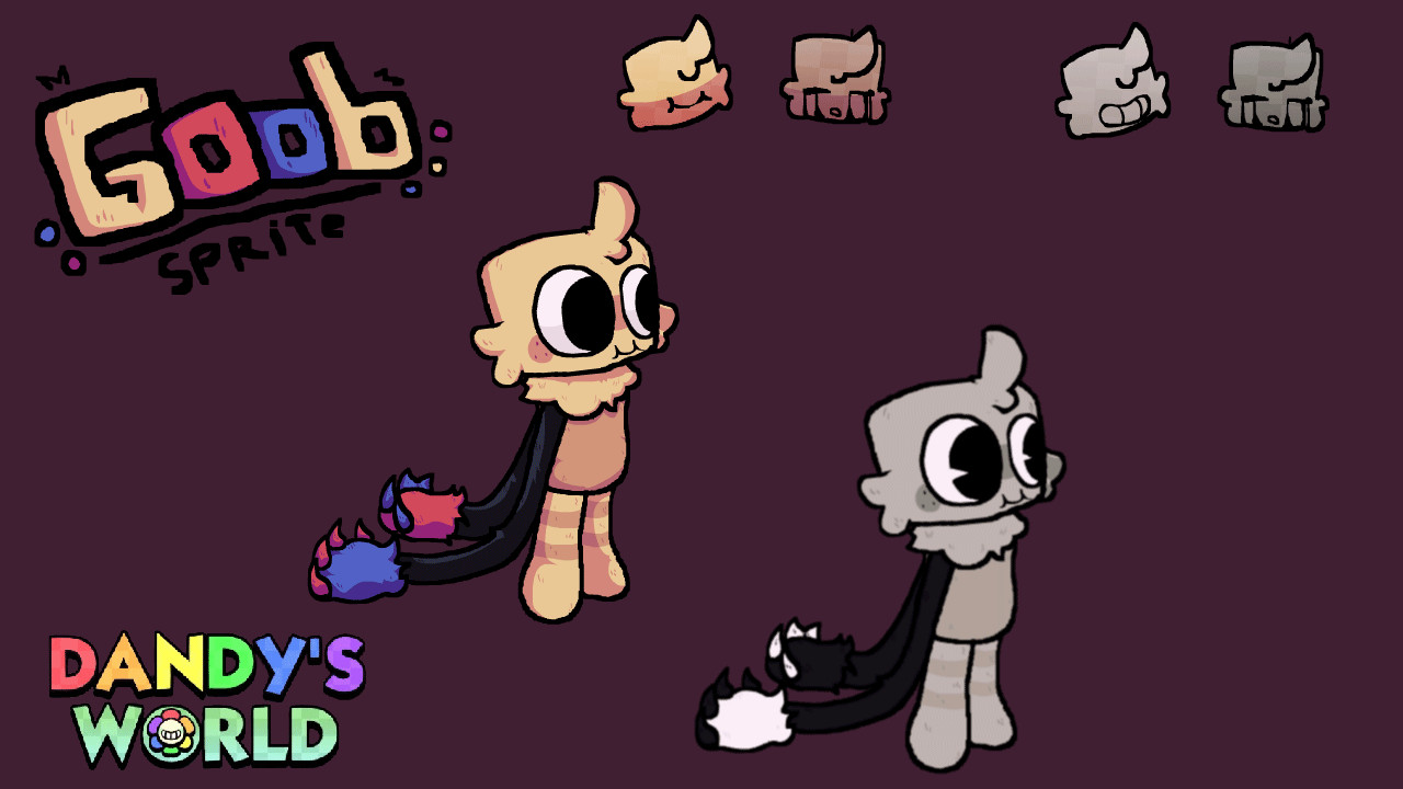 Goob Sprite [+FLA] - Dandy's World Mod for Friday Night Funkin' | FNF Mods