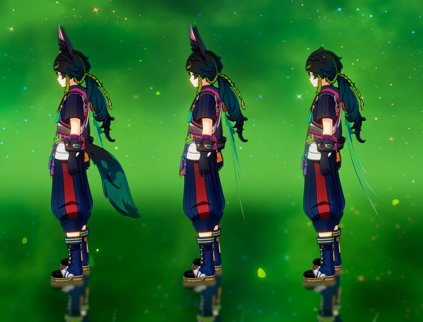 Tighnari w/ Sethos Hair (incl. Human vers.+blend) Mod for Genshin ...