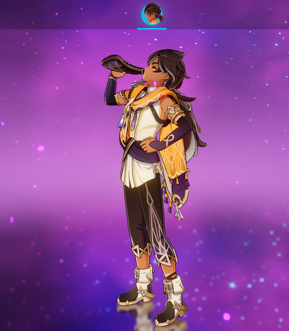 Sethos with Melanin and Heterochromia Mod for Genshin Impact | GI Mods