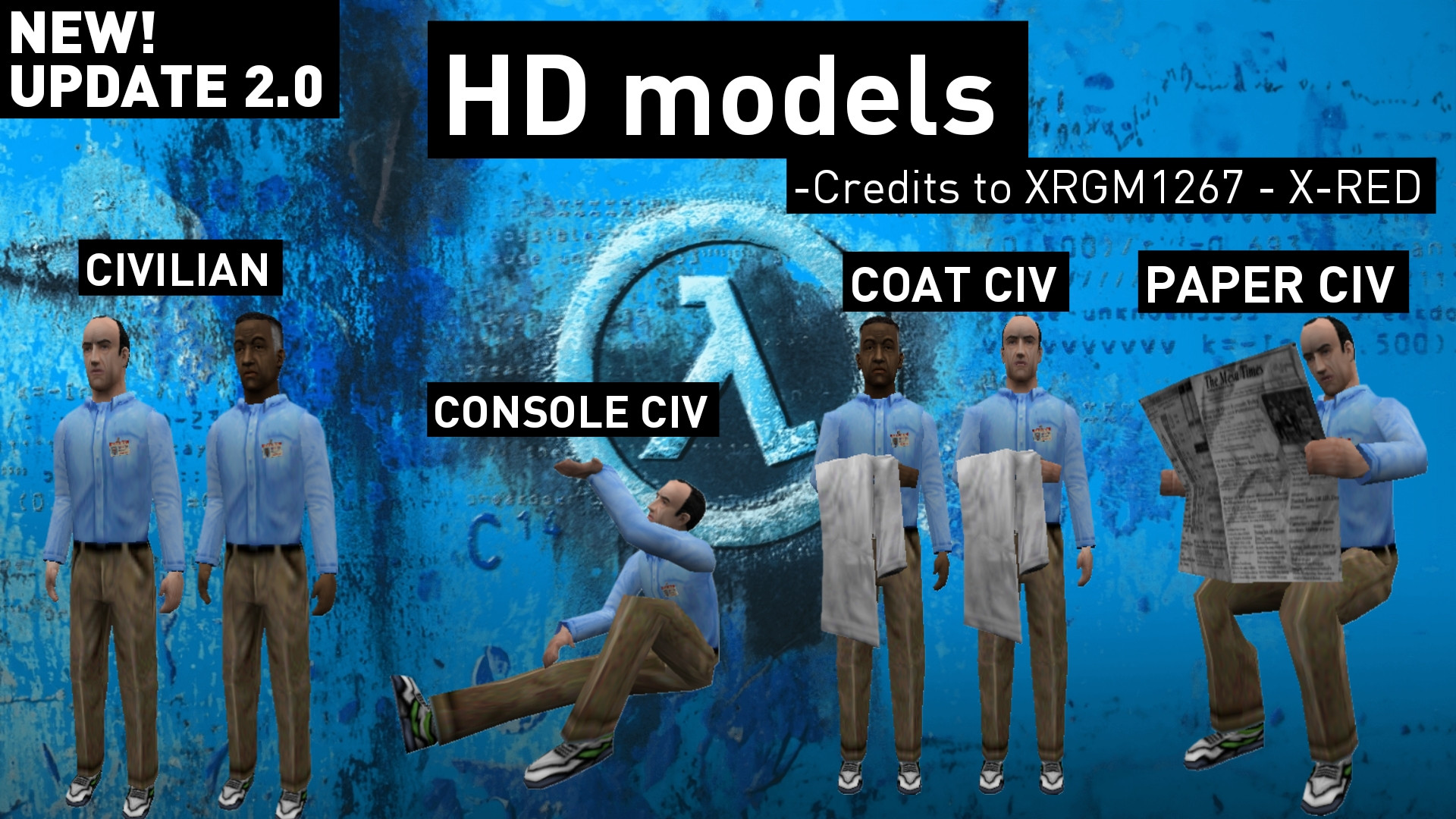 Civilian Slick and Luther Mod for Half-Life | HL Mods