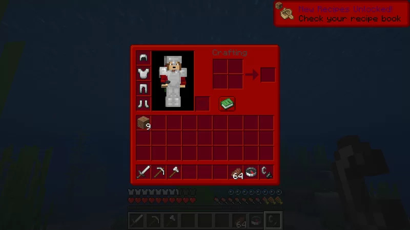 Ruby Red Hud and Gui Mod for Minecraft: Java Edition | MC Mods