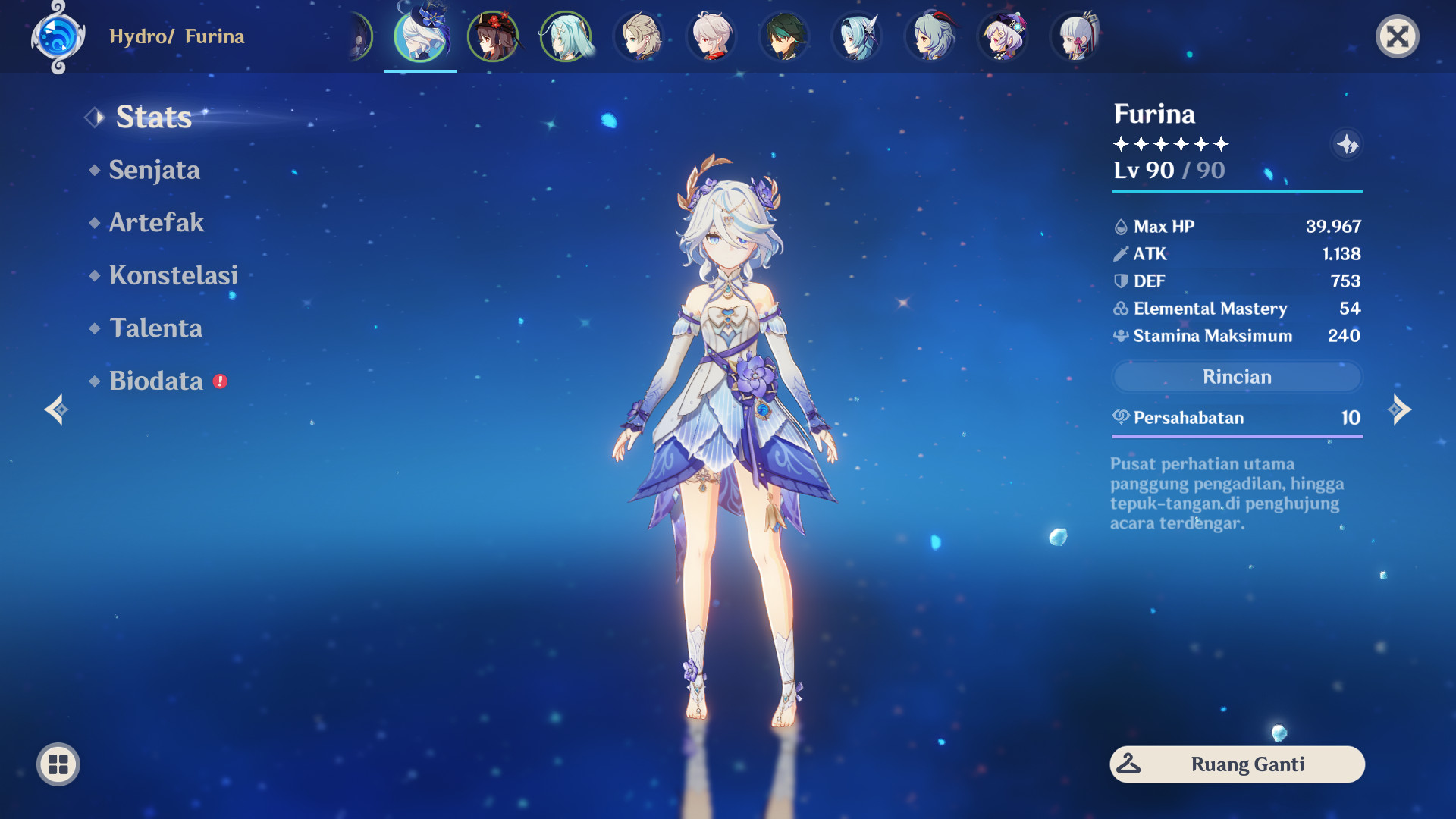 Furina in Nilou skin Mod for Genshin Impact | GI Mods