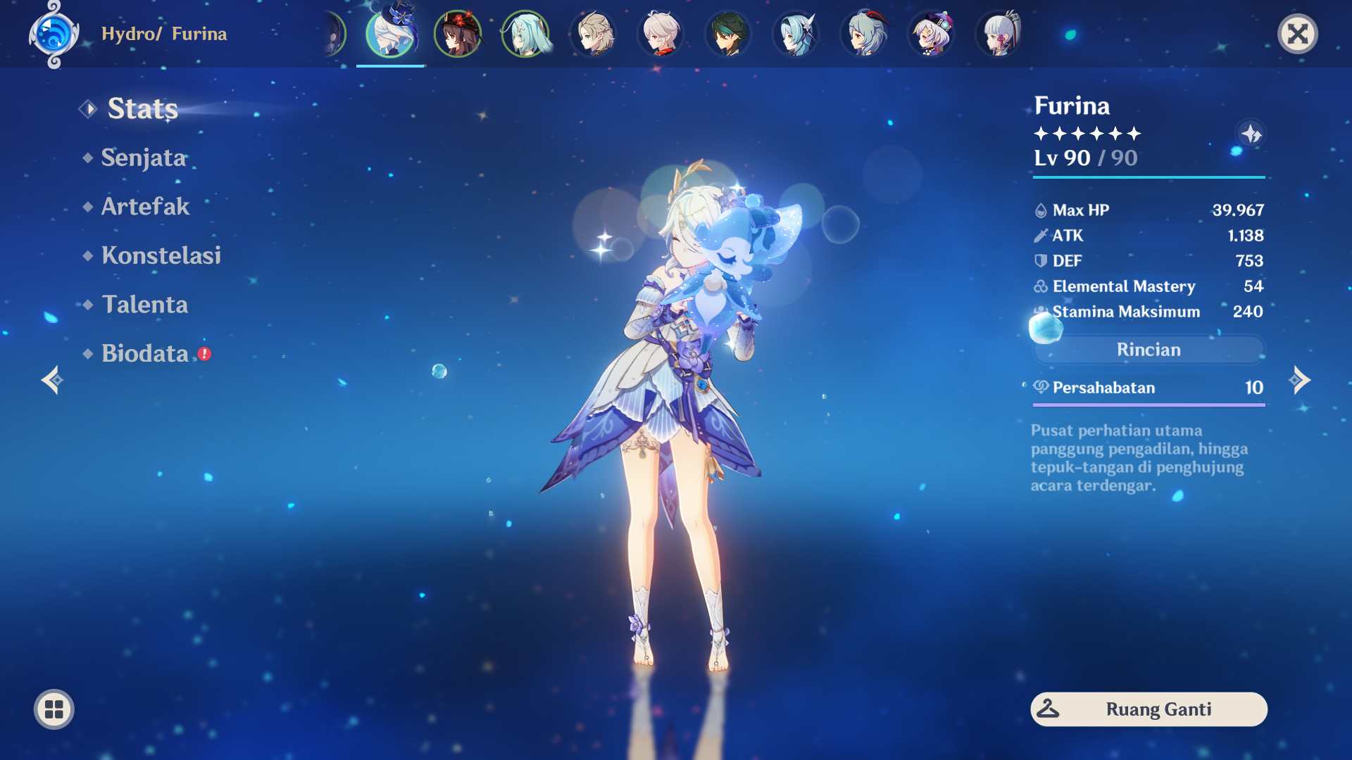 Furina in Nilou skin Mod for Genshin Impact | GI Mods